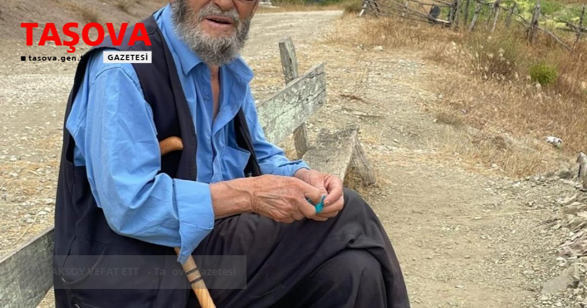 ALİ AKSOY VEFAT ETTİ | Taşova Gazetesi