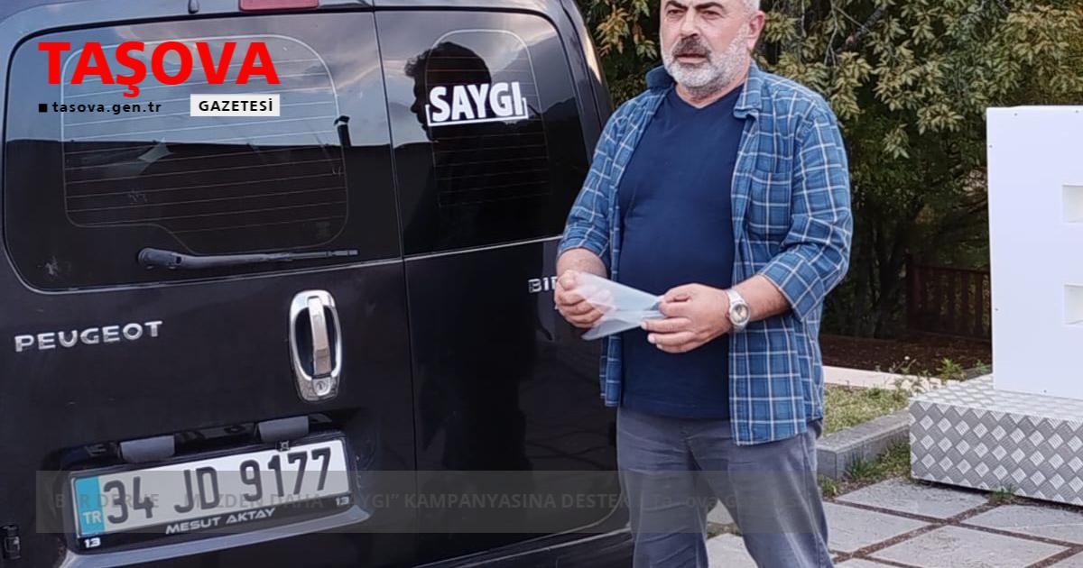 BİR DERNEĞİMİZDEN DAHA ”SAYGI” KAMPANYASINA DESTEK | Taşova Gazetesi