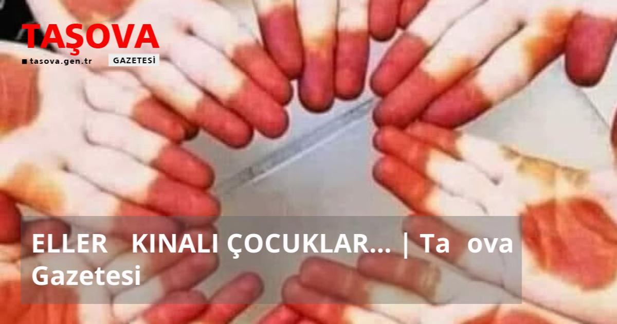 ELLERİ KINALI ÇOCUKLAR… | Taşova Gazetesi