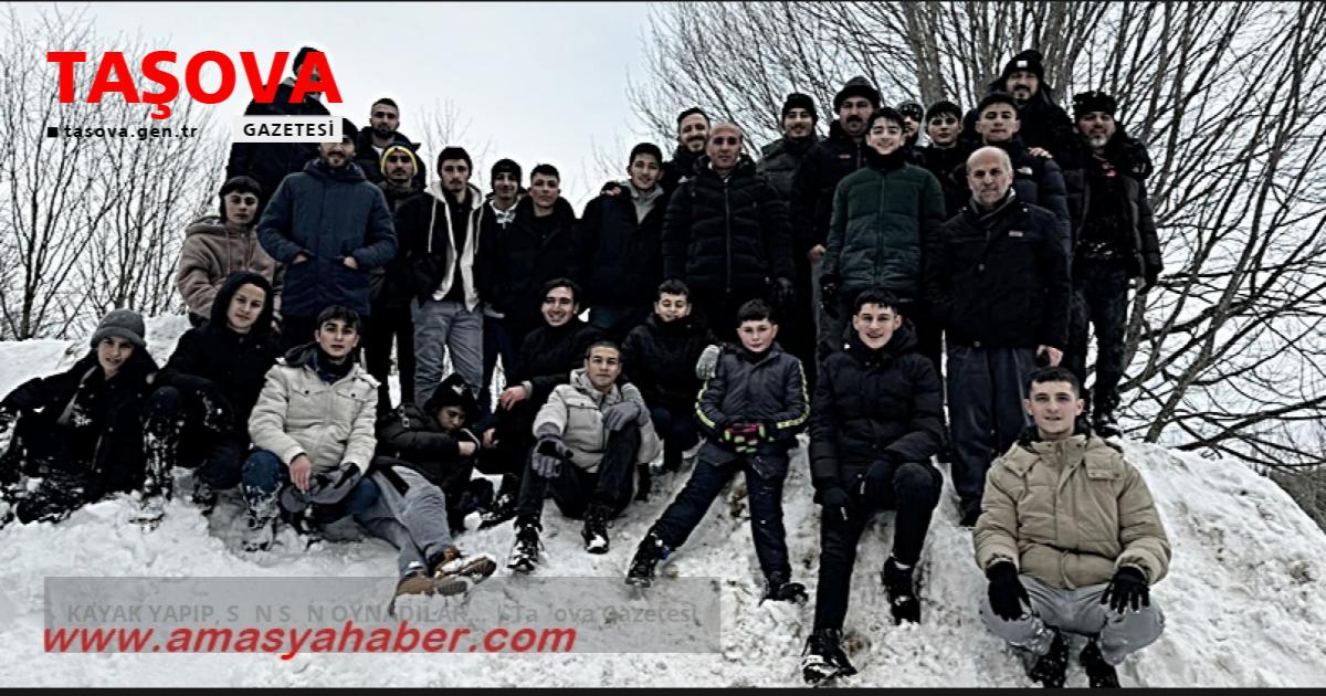 KAYAK YAPIP, SİN SİN OYNADILAR… | Taşova Gazetesi