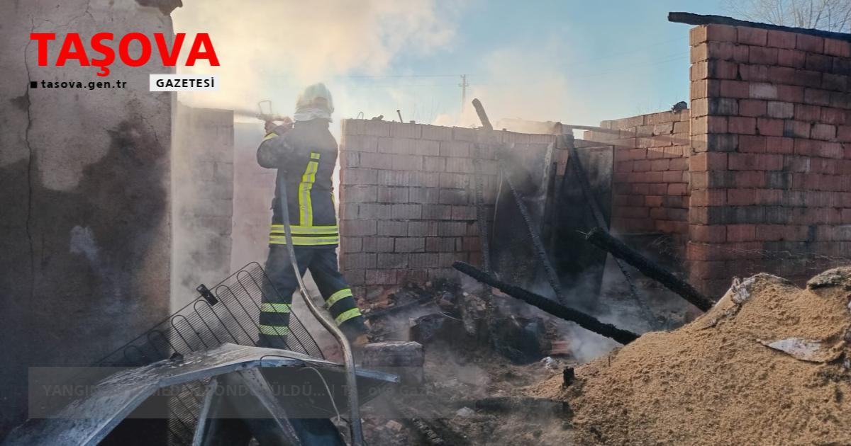 YANGIN BÜYÜMEDEN SÖNDÜRÜLDÜ… | Taşova Gazetesi