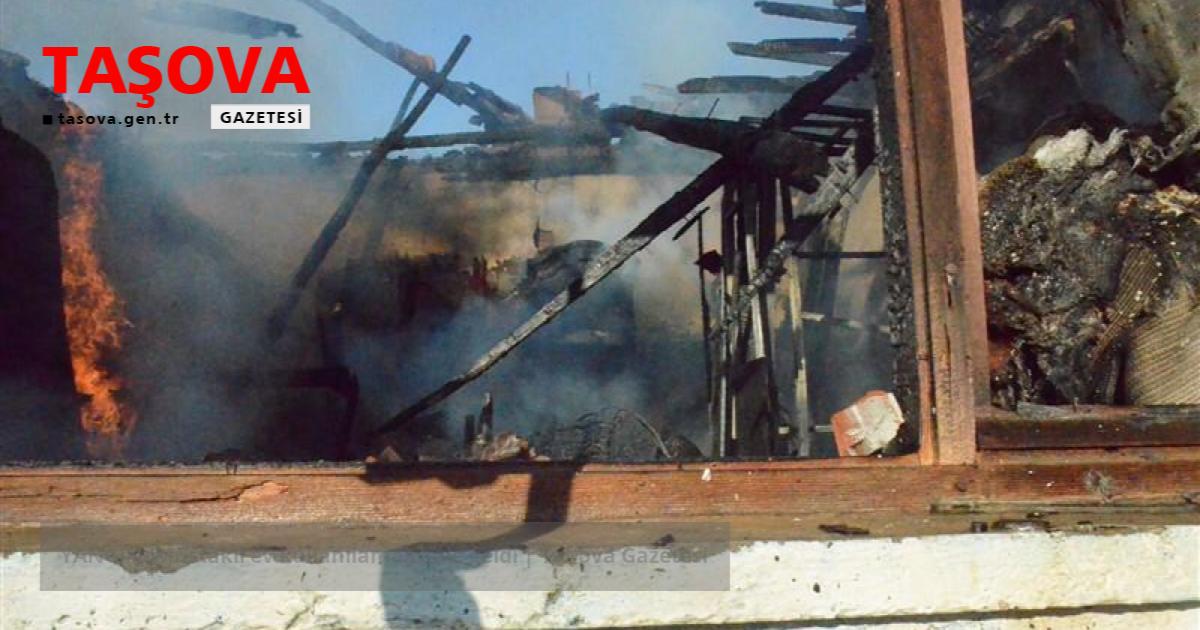 YANGIN: Müstakil ev kullanılamaz hale geldi | Taşova Gazetesi